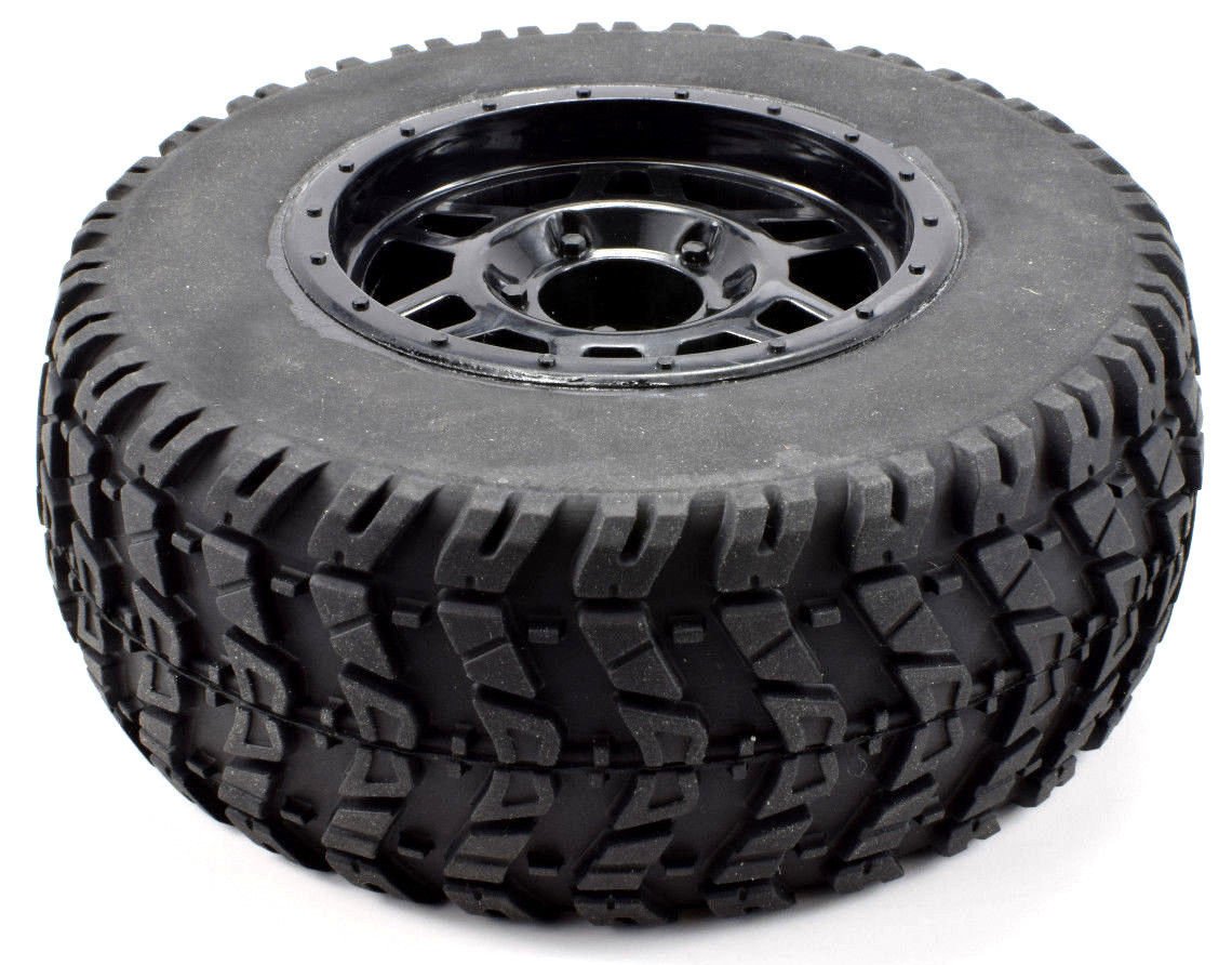 Apex RC Products 1/10 Short Course Off-Road Black Split 6 Spoke Wheels ...
